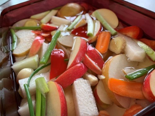 Korean Radish Water Kimchi with fruits, Mul Kimchi ⋆ Seasonedbyjin