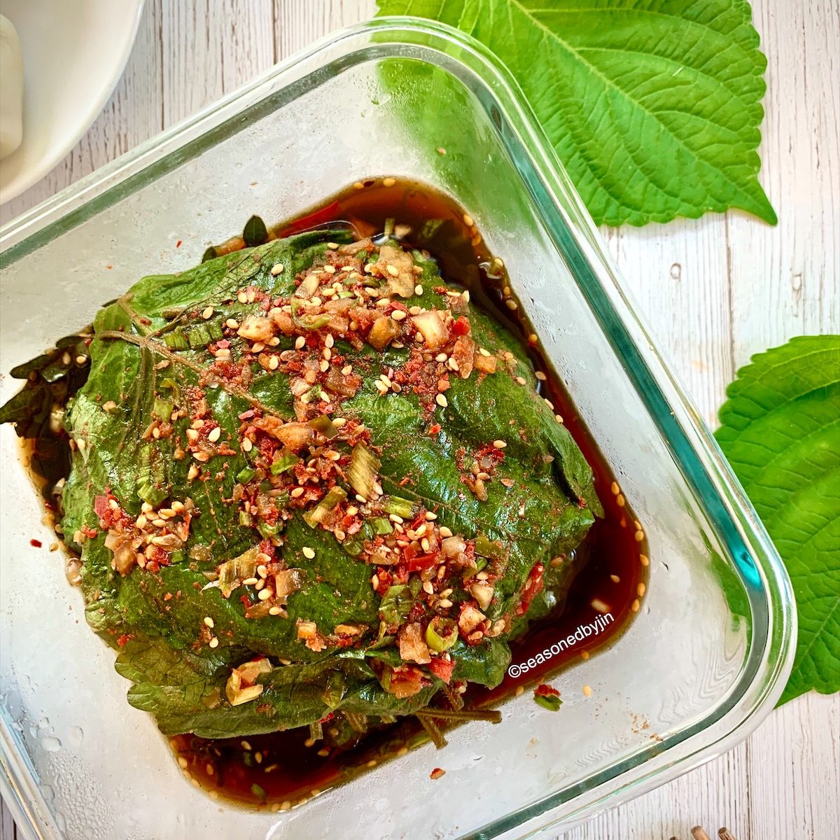 Perilla Leaf Kimchi, Kkaennip Kimchi ⋆ Seasoned by Jin