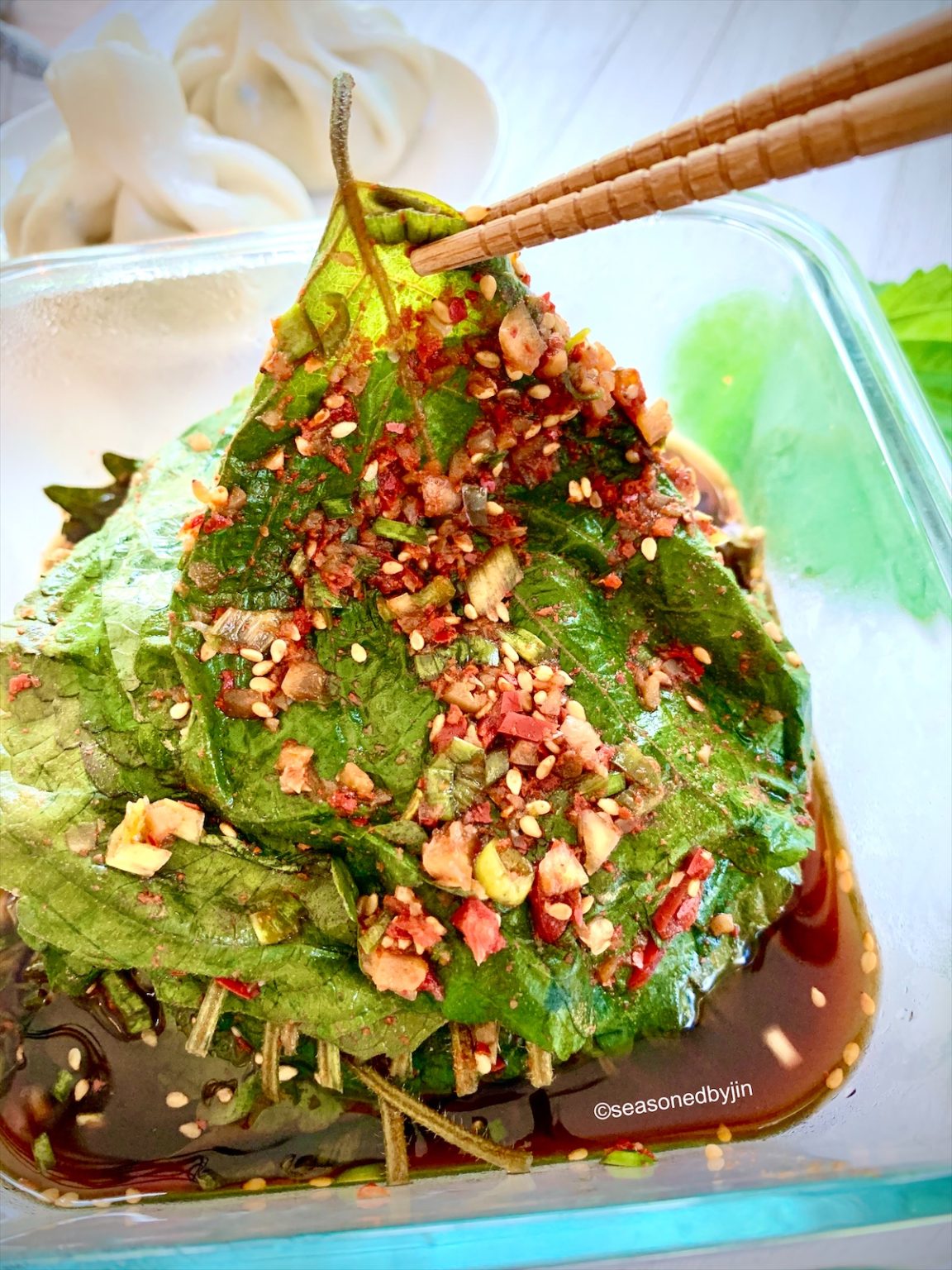 Perilla Leaf Kimchi, Kkaennip Kimchi ⋆ Seasoned by Jin