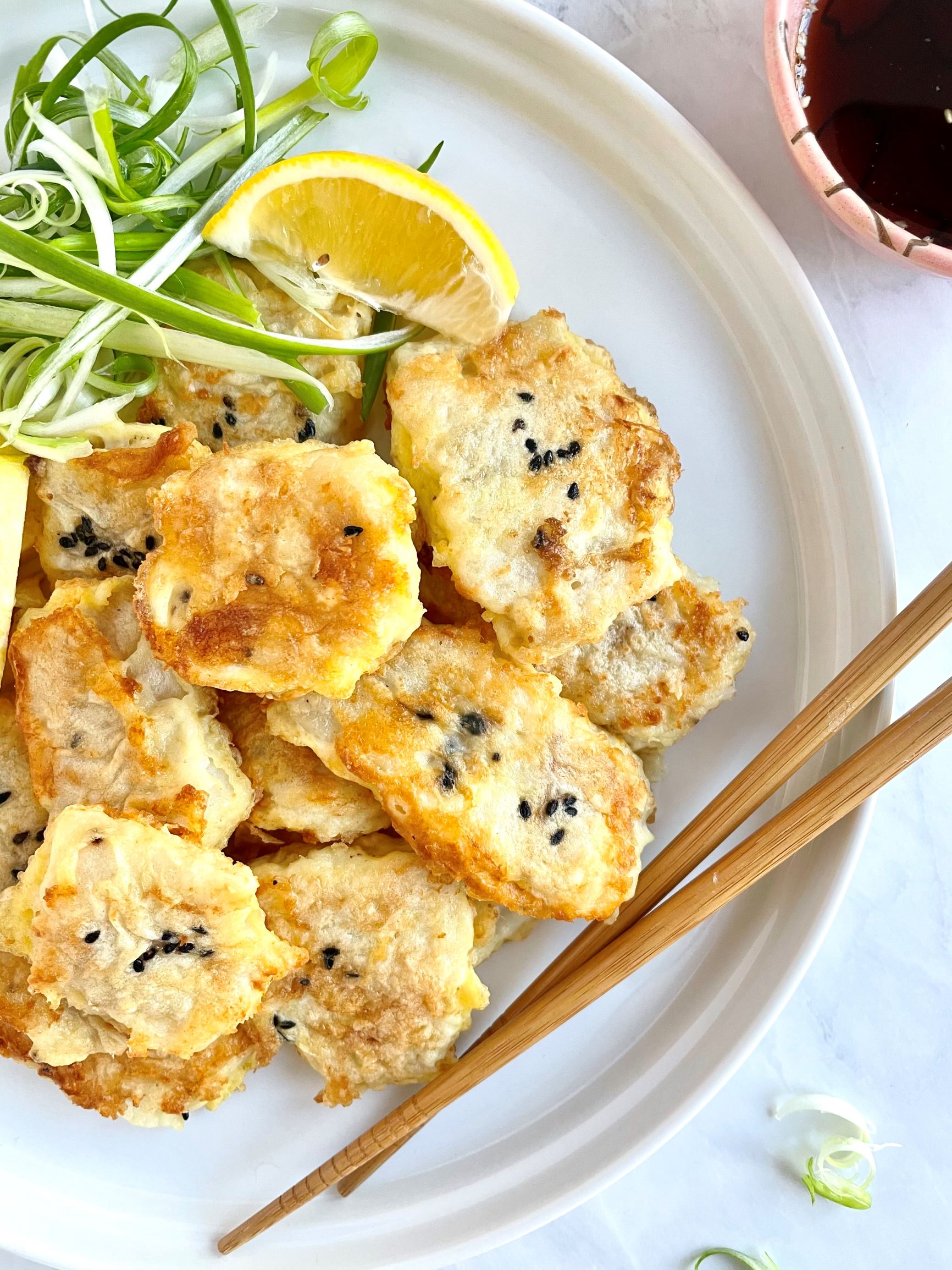 Korean Pollack Pancake, Dongtaejeon ⋆ Seasoned by Jin