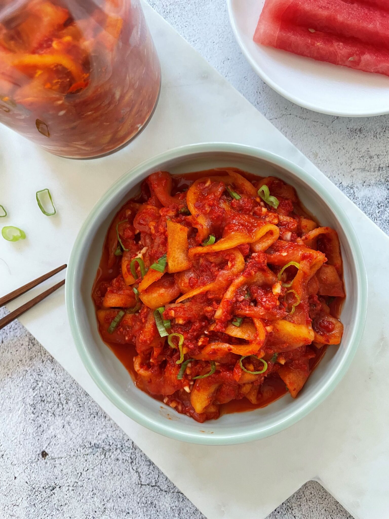 The Best Watermelon Rind Kimchi ⋆ Seasoned by Jin