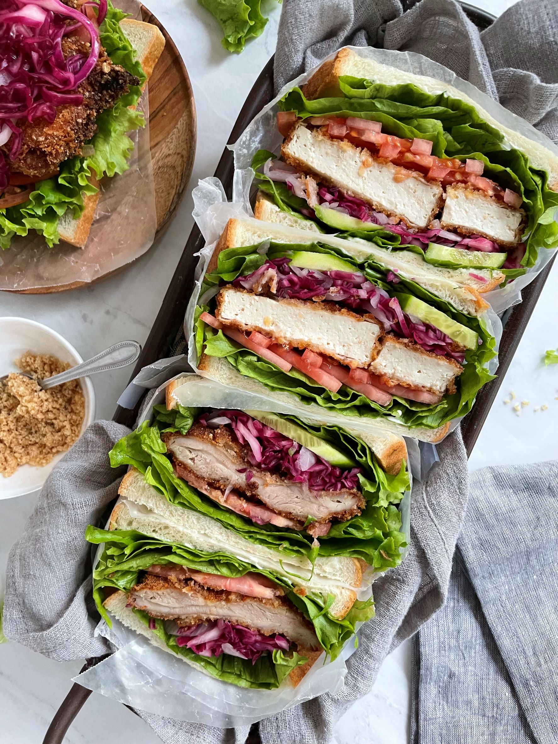 Japanese Style Chicken Wanpaku Sandwich ⋆ Seasoned by Jin