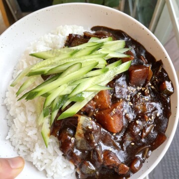 Jjajangbap (Rice with Black Bean Sauce) ⋆ Seasoned by Jin